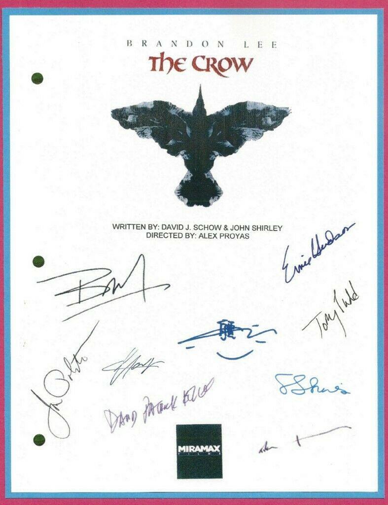 THE CROW SIGNED SCRIPT RPT BRANDON LEE ERNIE HUDSON | eBay