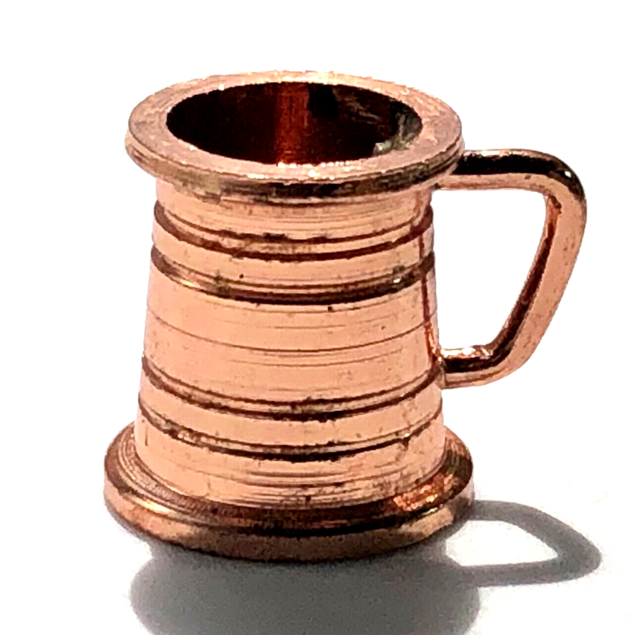 dollhouse miniature copper mug beer mug tankard drinking mug pub bar ...