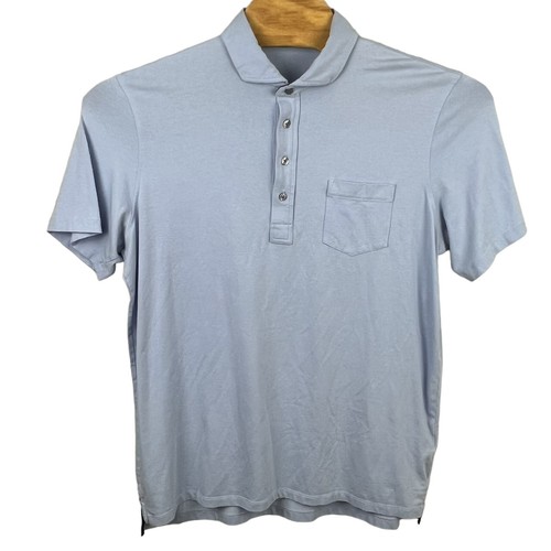 Greyson Mens Light Blue Collared Short Sleeve Polo Shirt Size XL | eBay
