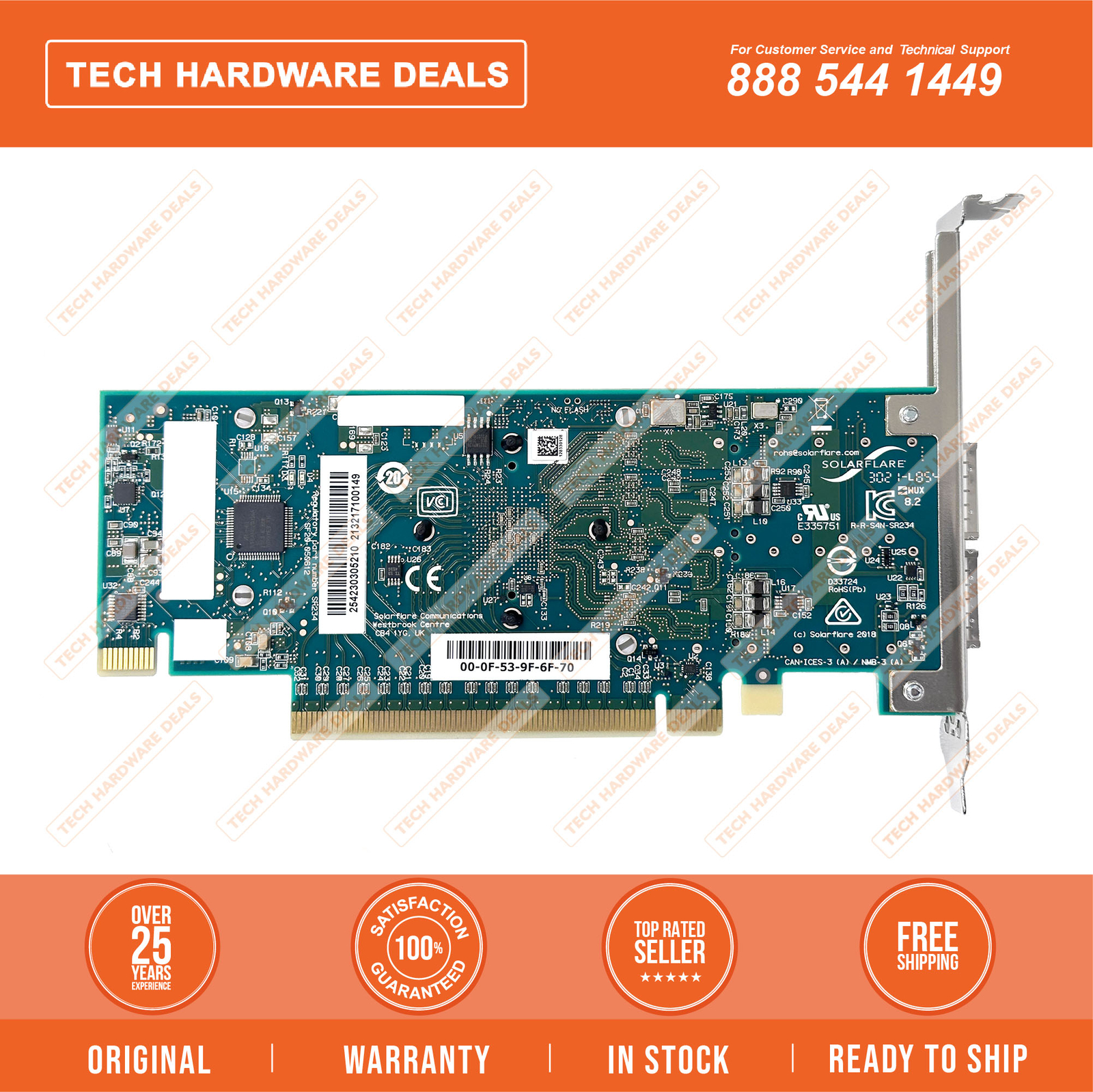 Solarflare SFN-X2542 Dual-Port LAN Card Network Adapter for sale online ...