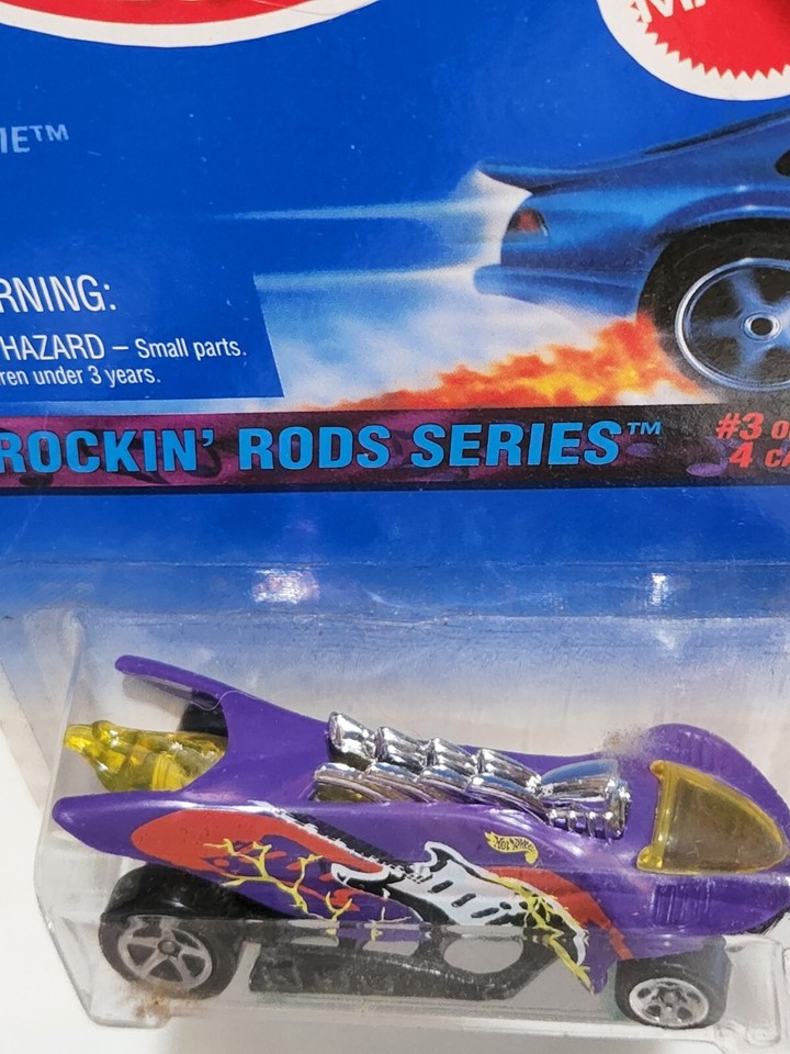 HOT WHEELS TURBO FLAME RED-HOT ROCKIN' ROLLER #571 ROCKIN' ROD SERIES ...