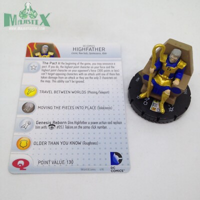 Heroclix Superman and Legion set Highfather #052 Super Rare figure w ...
