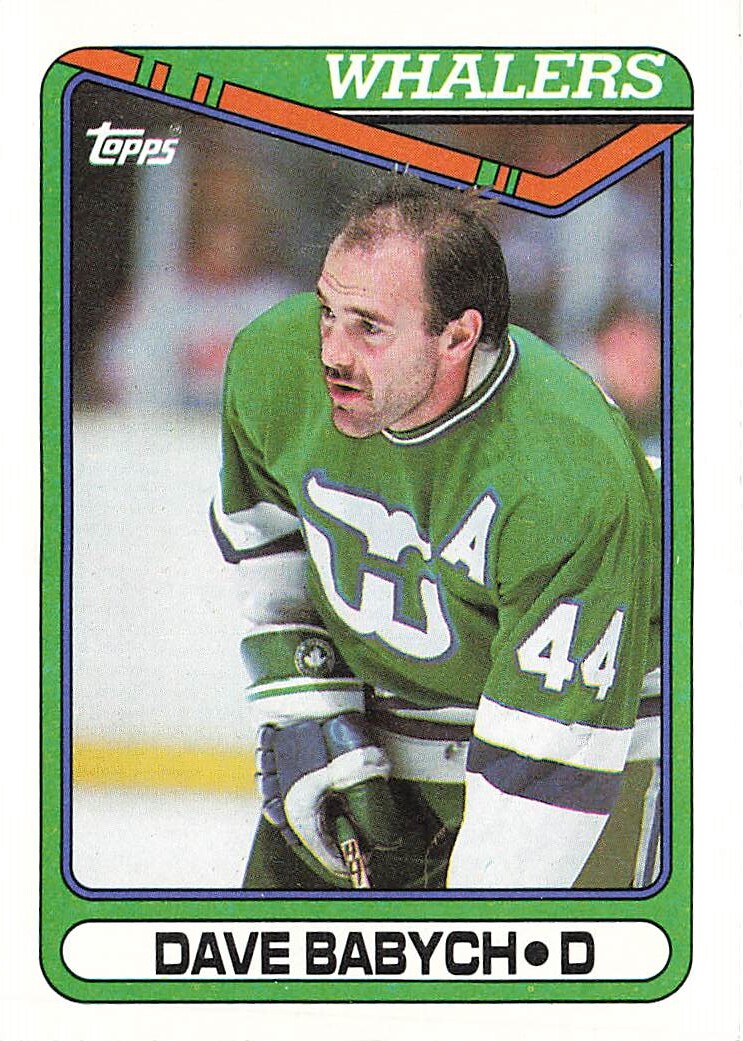 1990 Topps #328 Dave Babych Hartford Whalers | eBay