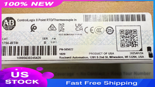 Allen Bradley 1756-IRT8I ControlLogix RTD/Thermocouple Input New Sealed ...