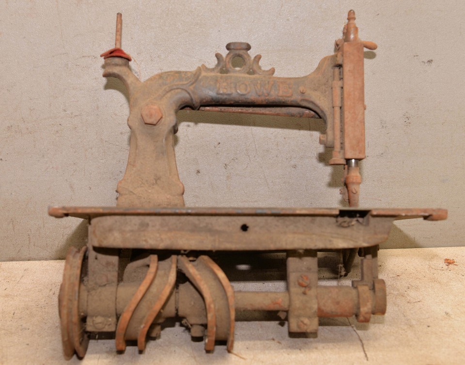 Rare 1800's Elias Howe sewing machine first US patent collectible early ...