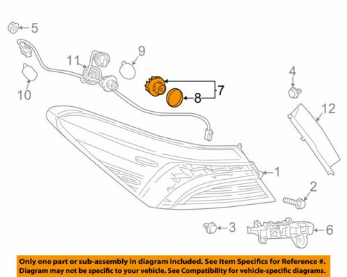 81536-52C80 Toyota Led, rear combination lamp 8153652C80, New Genuine ...