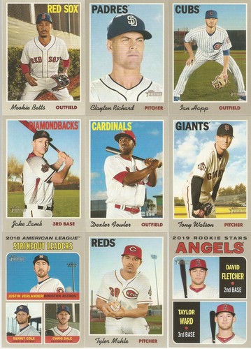 2019 Topps Heritage Complete Base Set with nap 1-25 425 Cards Total | eBay