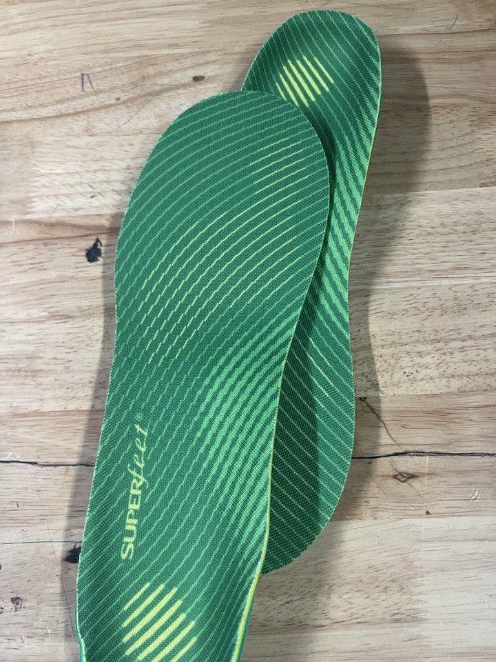 SUPERFEET Size B RUN Support Low Arch Stability Thin Sz MEN 2.5-4 WOMEN ...