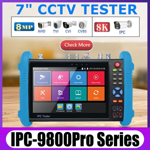 7" Touch Screen Monitor Display 8MP IP Camera Tester Wifi HDMI VGA ...