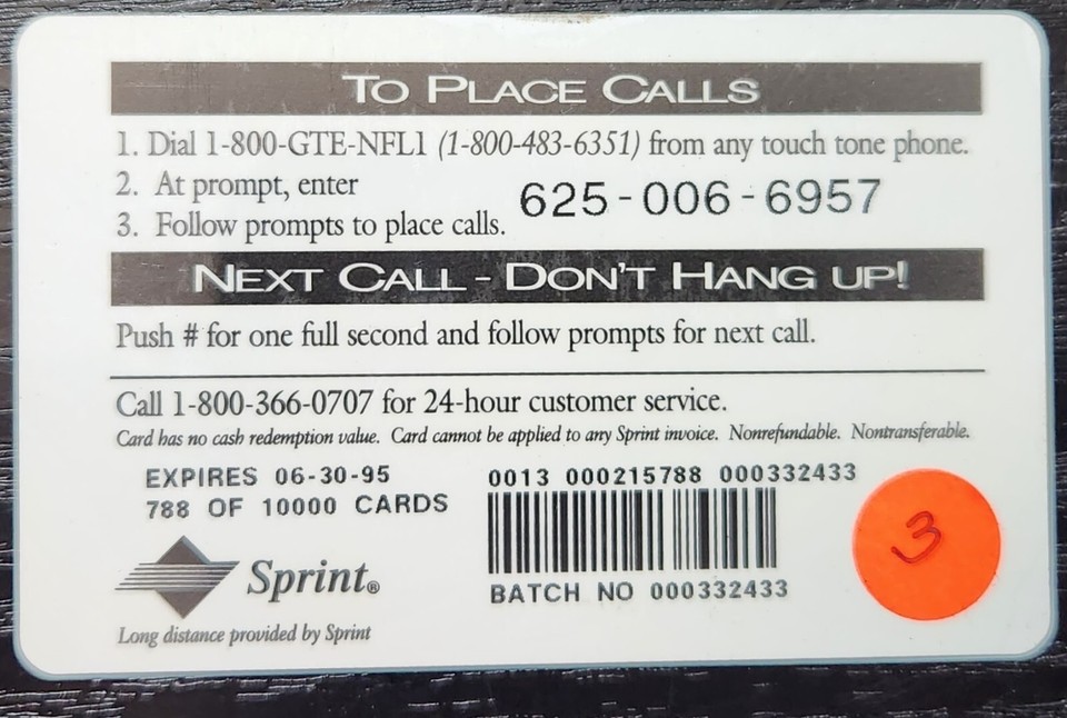 GTE NFL 75th Anniversary Vintage Calling Card Miami Dolphins Football ...