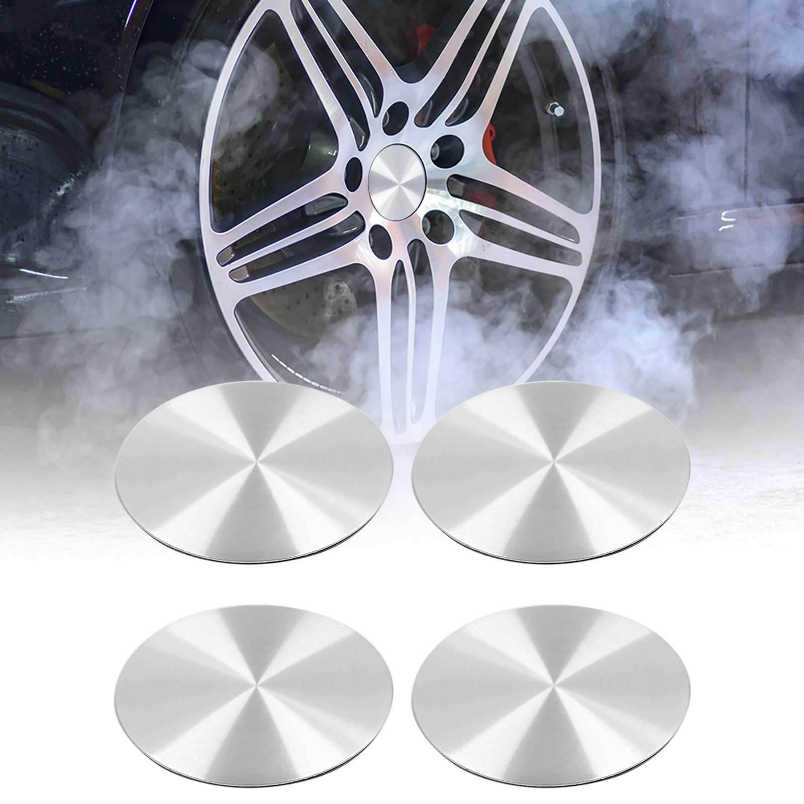 Piece of 4 60mm 2.36" Car Wheel Center Hub Cap Sticker Emblem Badge ...