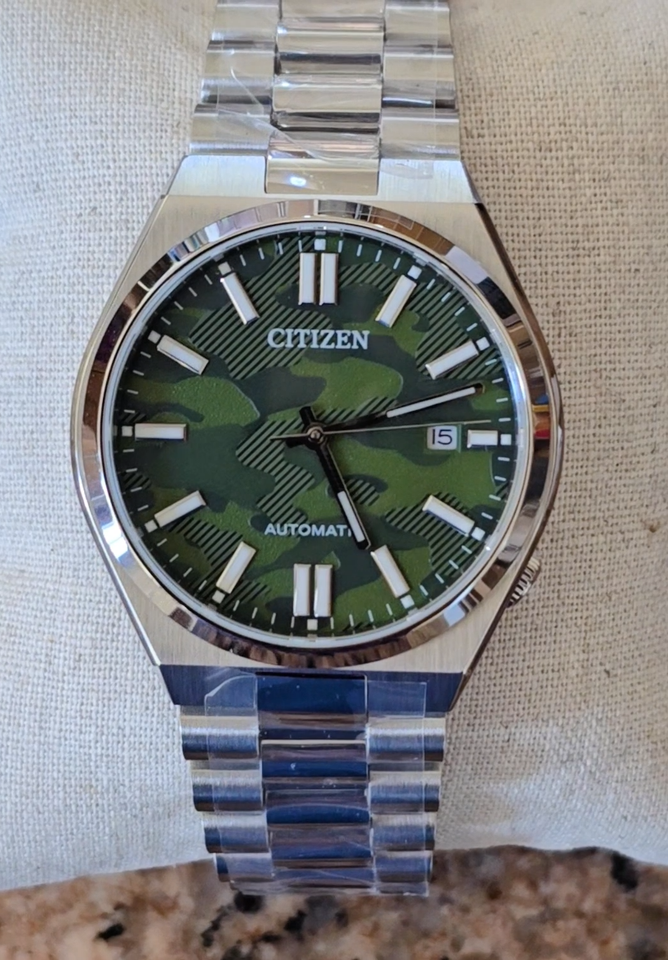 Citizen Tsuyosa Sapphire Crystal Automatic NJ0159-86X Green Dial Men's Watch | eBay