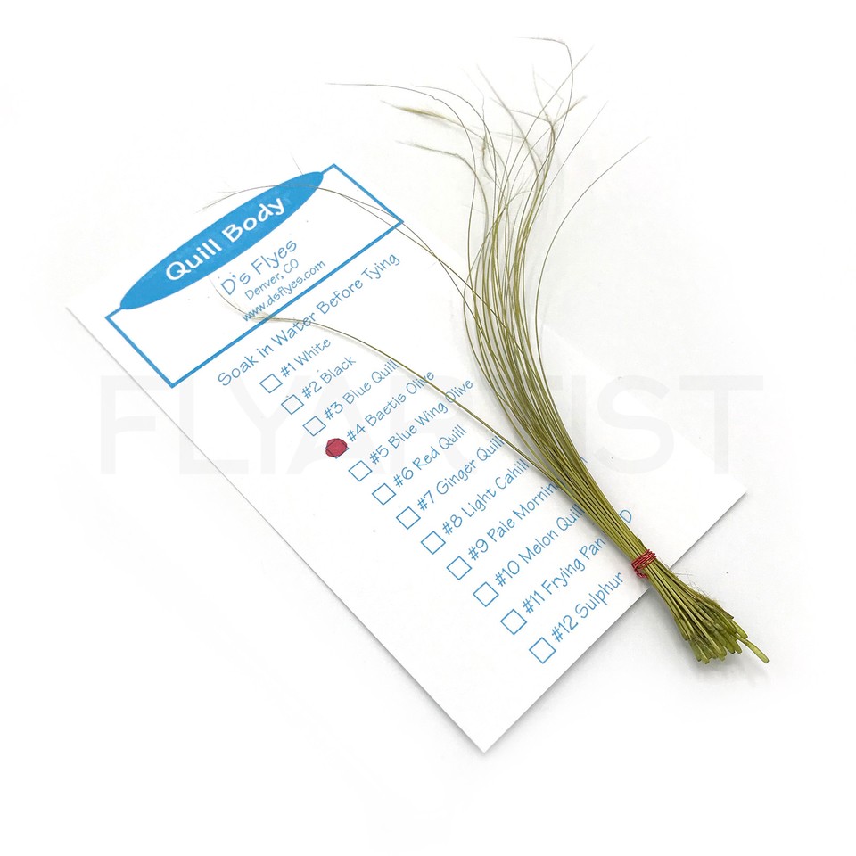 QUILL BODY - Fly Tying Material Ribbing BWO Rib Bodies D's Flyes - 25 ...