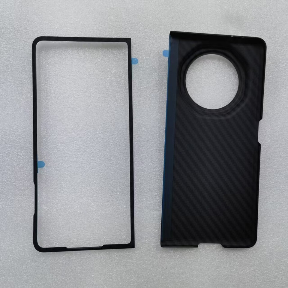 Super Luxury Slim Fiber Leather Back Case Cover & Side Frame For HONOR ...