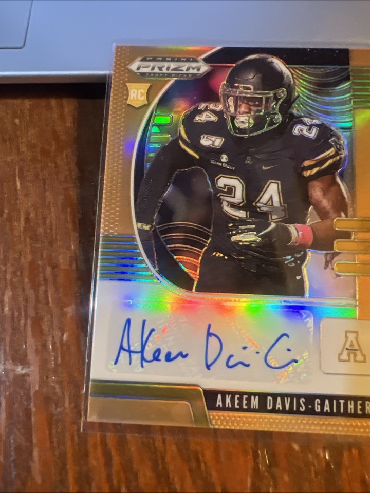 Akeem Davis-Gaither 2020 Prizm Draft Picks Orange Prizm Rookie Auto ...