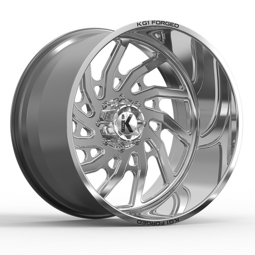 22x12 KG1 KF006 Bounty RIGHT DIRECTIONAL Polished FORGED Wheel Blank ...