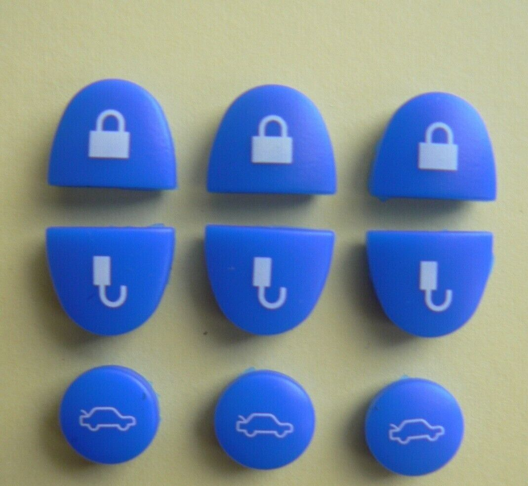 Blue 3X Sets Key Remote Buttons Holden Commodore Key VS VT VX VY VZ WH ...