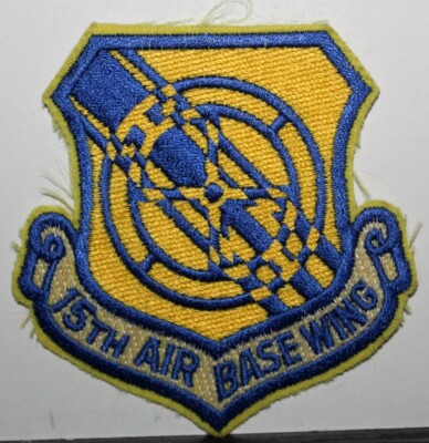 US Air Force 15th Air Base Wing Full Color Emblem Crest Insignia Badge ...