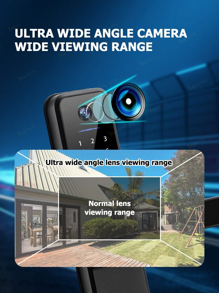 Electronic Fingerprint Front Camera Photo Taking Security Door Wifi ...