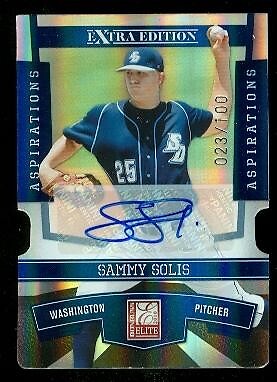 2010 Donruss Elite Extra Edition Signature Aspirations #44 Sammy Solis ...