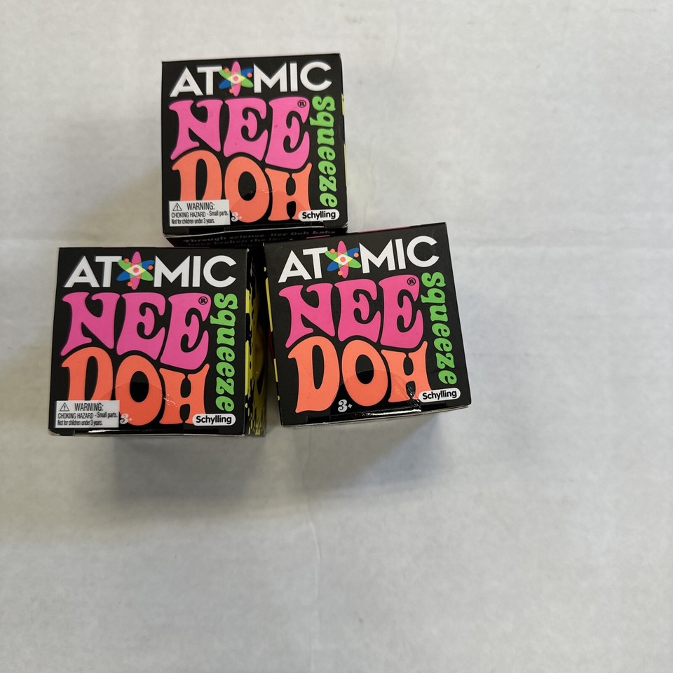 Nee-Doh Schylling Atomic Stress ADHD Ball 3-Pack. New In Box!! | eBay