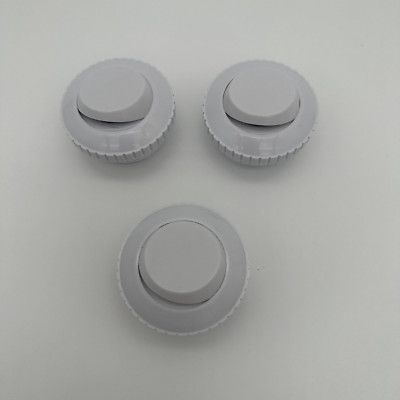 Set of 3 Hayward SP1419A 1-1/2" Pool Return Jet Eyeball Slotted White ...