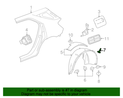 AFCH GM OEM New Wheel Liner Splash Guard Shield Bolt 11609489 | eBay