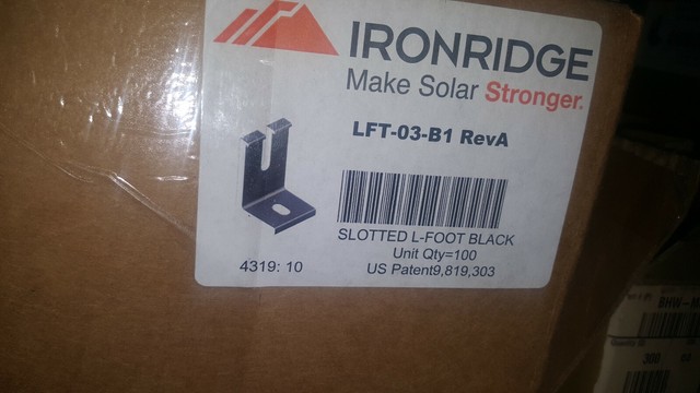 IronRidge LFT-03-M1 Slotted L Foot Mill Qty. 1 | eBay
