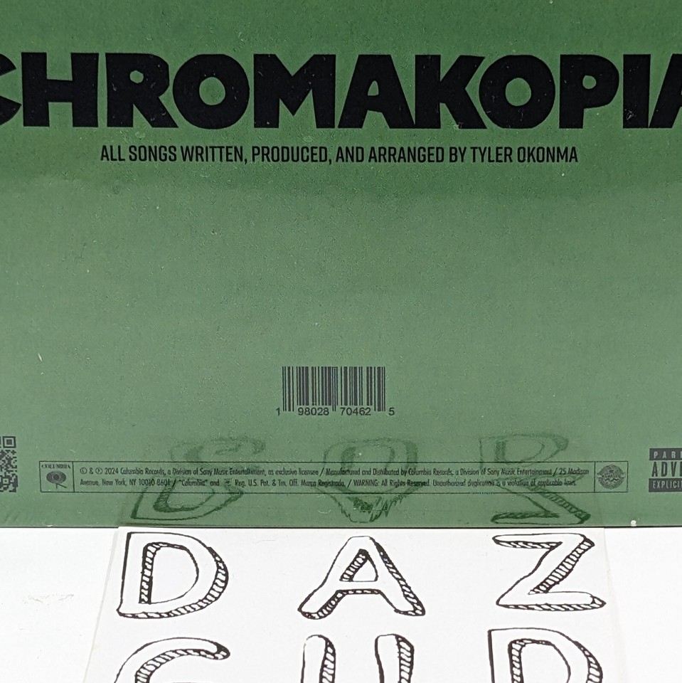 Tyler The Creator CHROMAKOPIA Limited Edition CD GOLF WANG 2024 NEW ...