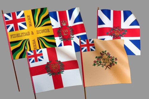 FIVE FLAGS US Revolutionary War - YOUR CHOICE of 5 (54mm Size OR 28mm ...