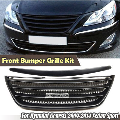 Front Bumper Grille Cover Kit For Hyundai Genesis 2009.6-14 2011 Sedan ...