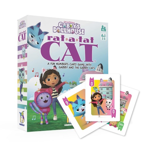 Gabby's Dollhouse Rat-a-Tat Cat Card Game for Kids 2-6 Players | eBay