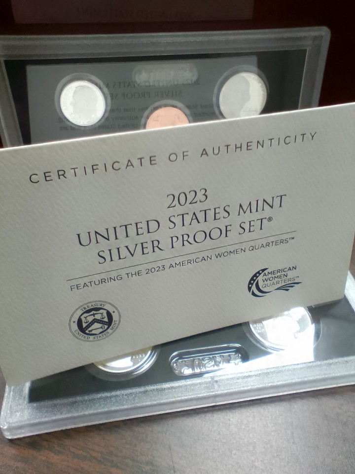2023 S US Mint Silver Proof set 10 coins with women Quarters and COA | eBay