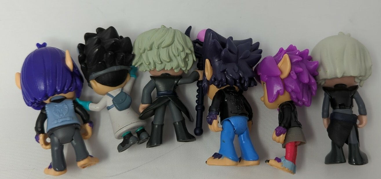 6 PJ Masks Wolf Wolfy Kids Villains Howler Rip Kevin 3" Action Figure ...