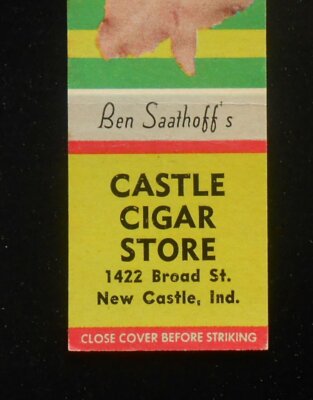1940s Ben Saathoff's Castle Cigar Store 1422 Broad St. New Castle IN ...