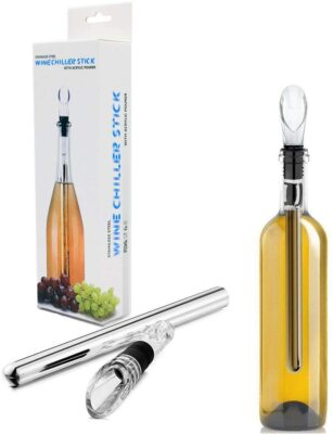 Stainless Steel Wine Chiller Sticker Chill Ice Cold Pourer Spout ...