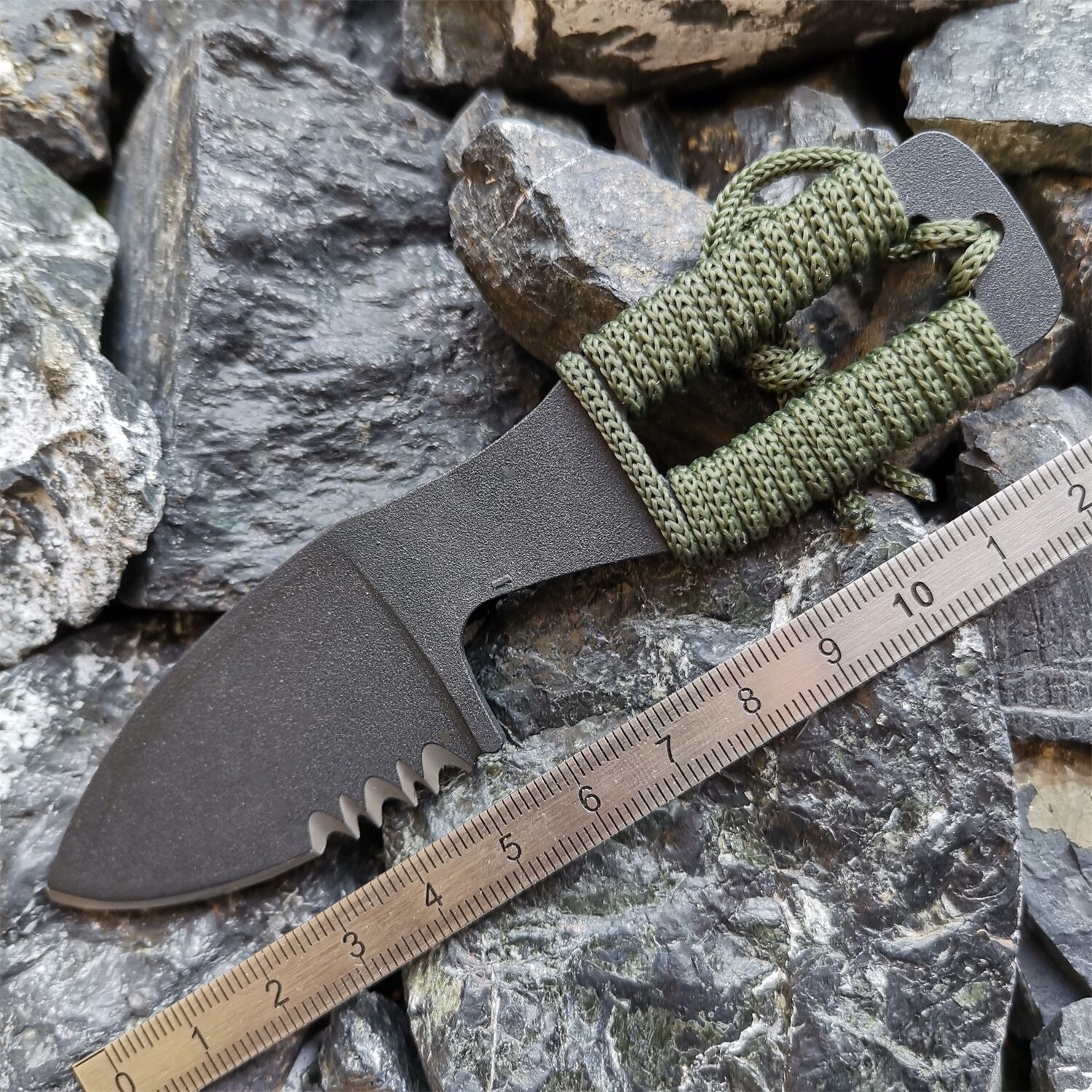 Fixed Stainless Steel Blade ABS Plastic handle Camping Hunting survival ...