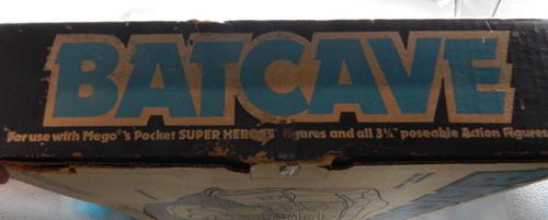 RARE 1970s original vintage MEGO Pocket Heroes BATCAVE playset w/ box ...