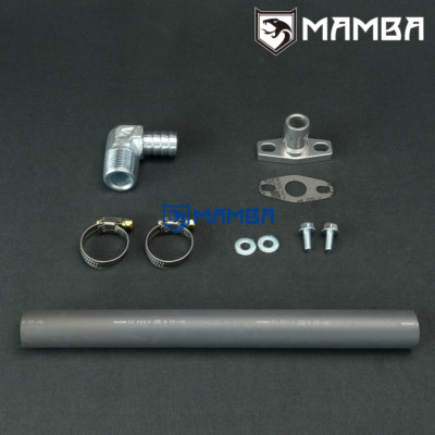 MAMBA Turbo Oil Return Line Kit For Nissan TD42 GU GQ w/ TD05H 16G 18G ...