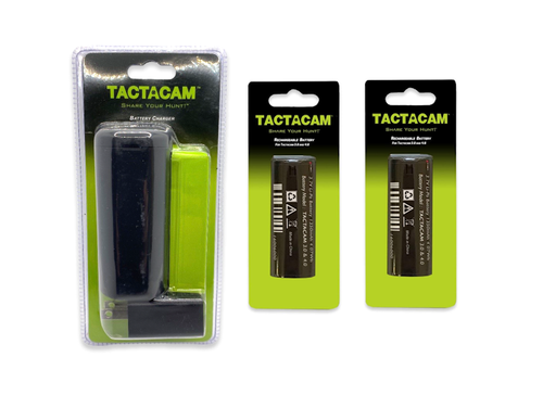 Tactacam 5.0, Fish-I, 4.0 and Solo XTREME Battery Charger + 2x LBAT4 ...