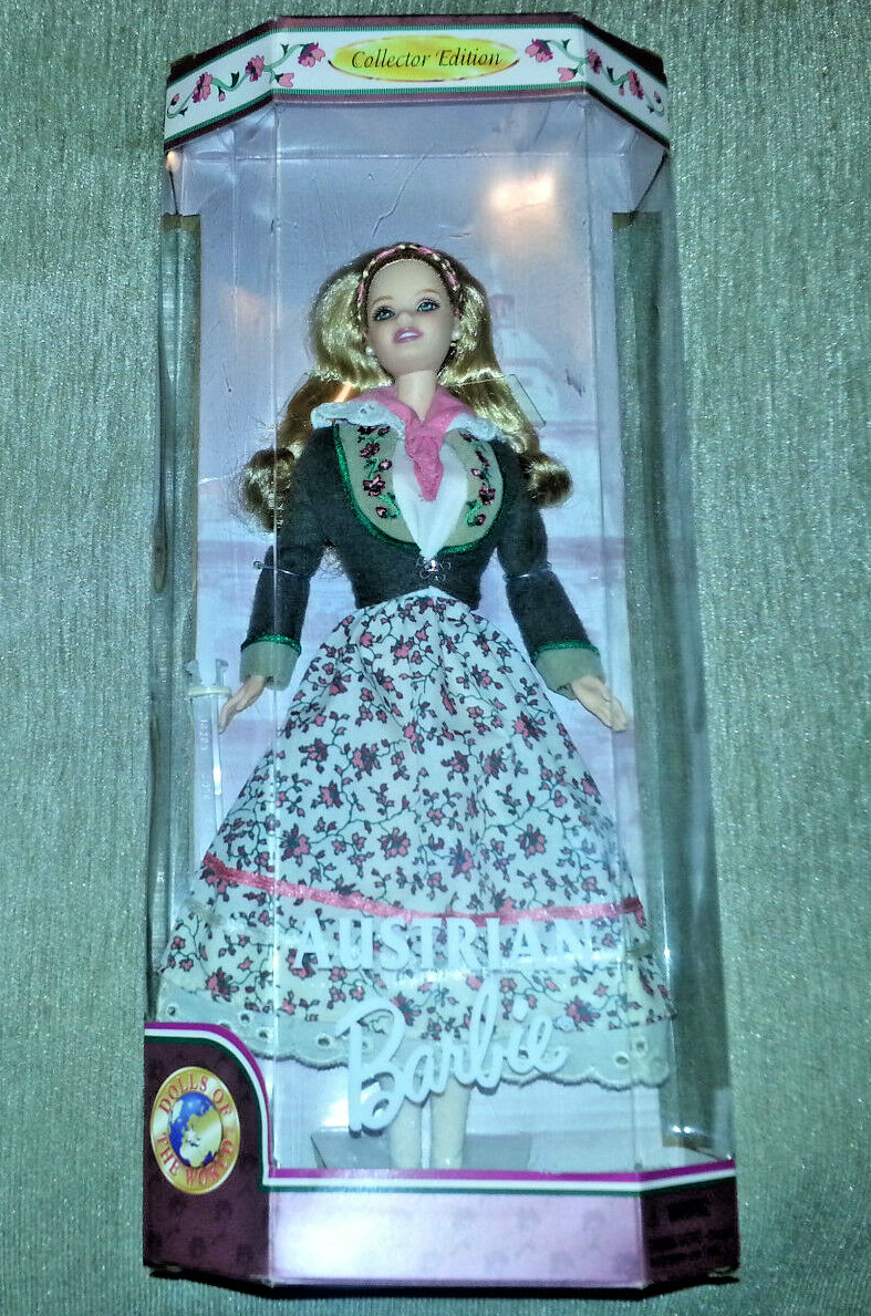 AUSTRIAN BARBIE 1998 Mattel DOLLS OF THE WORLD COLLECTOR EDITION ...