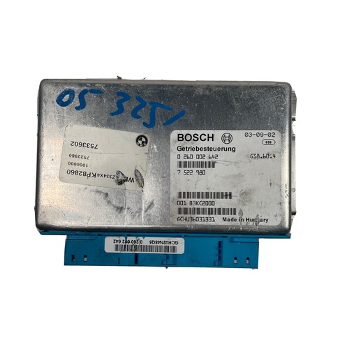 2004 BMW 325I TRANSMISSION CONTROL MODULE TCM TCU 7533602; 0260002642 ...
