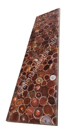 4'x2' Conference Two Table Top Red Onyx Bar Top Inlay Kitchen Slab ...