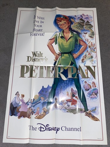 Peter Pan Original Disney Channel Poster One Sheet RARE | eBay