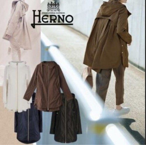 Herno 2021-22 SS A-Line Techno Taffeta Coat Water-Repellent, Lightweight | eBay