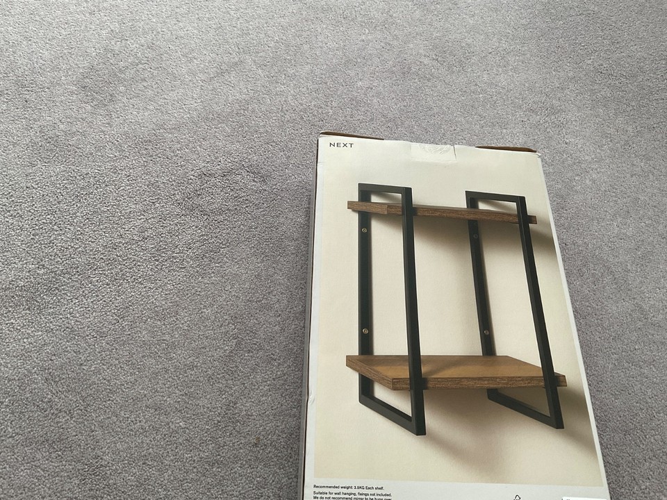 NEXT DARK BRONX 2 TIER 25CM WIDE SHELVING UNIT. BNIB. | eBay UK