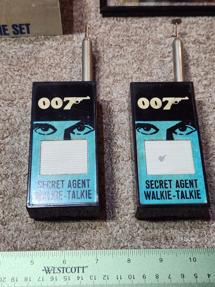 Rare 1965 Working James Bond 007 Walkie Talkies by Gabriel Sean Connery ...