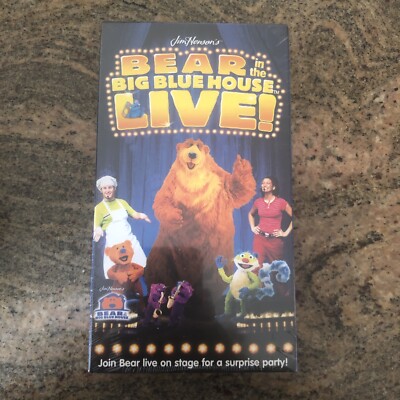 Bear In The Big Blue House Live VHS ,2003 , Factory Sealed ,Jim Henson ...