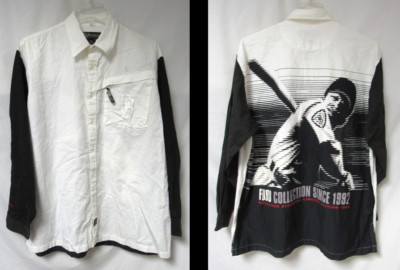 Fubu Men's Size XL Big League Sluggers Limited Edition Button-Down ...