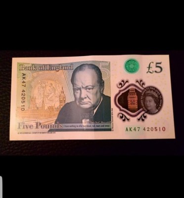 AK47 £5 Five Pound Note Polymer | eBay UK